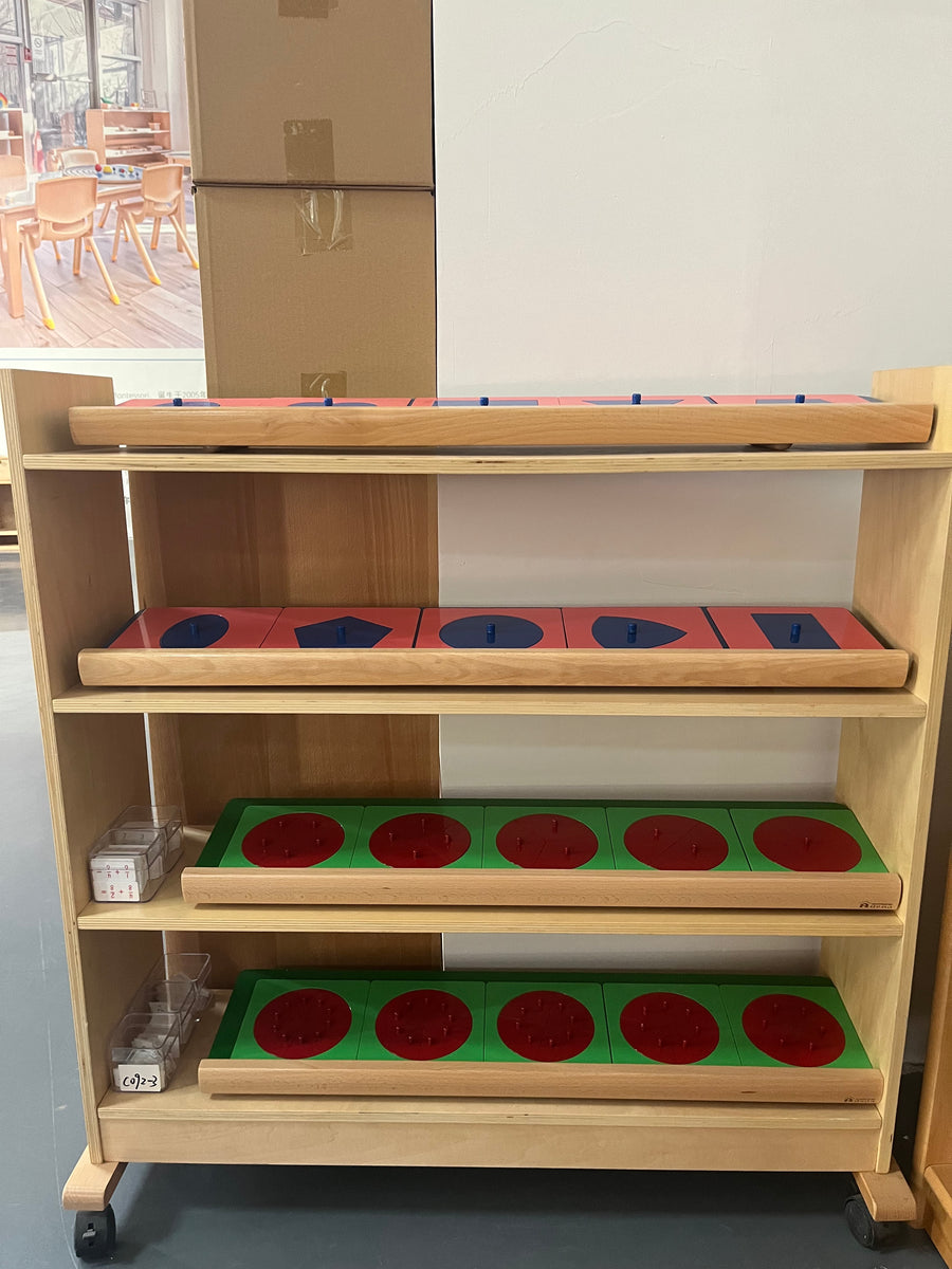 Metal Fraction Circles with Stands – Montessori Toys