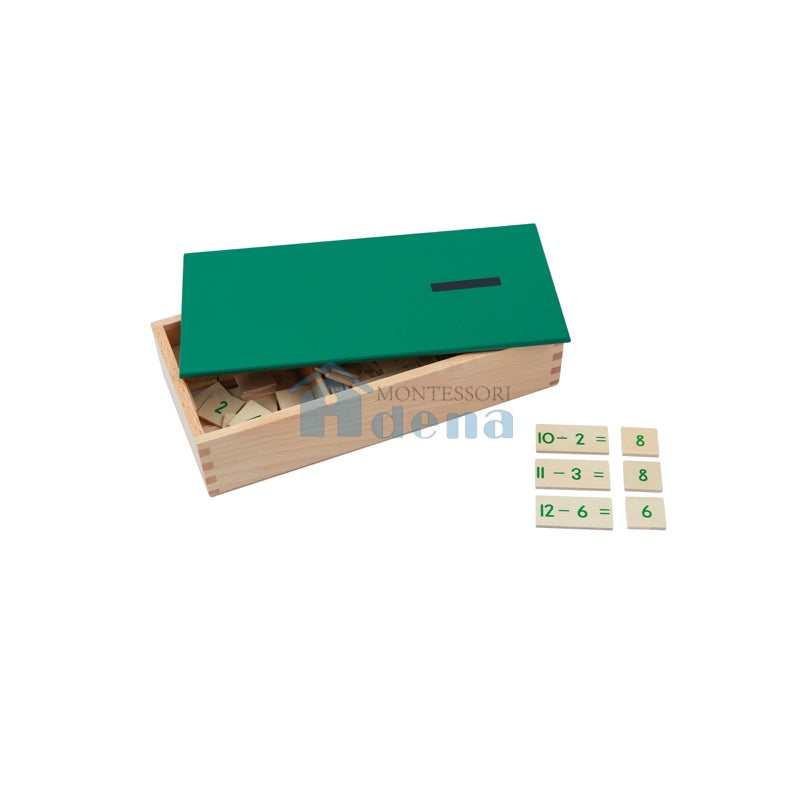 Subtraction Equations And Differences Box – Montessori Toys