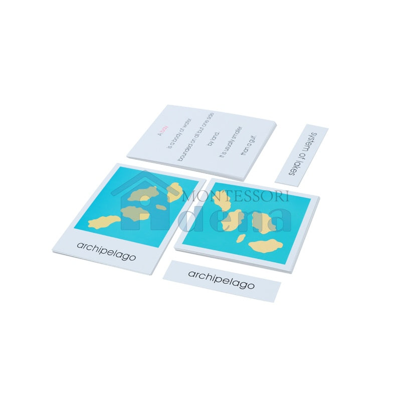Adena Montessori Educational Materials Land and Water Form Cards ...