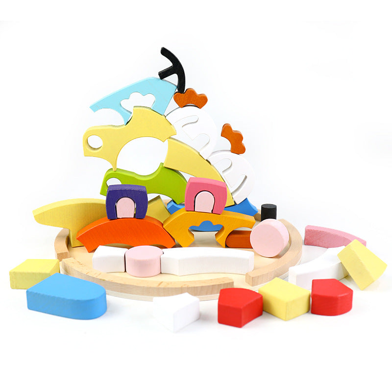 Little Bear Building Blocks, wooden block toys, wooden toys ...
