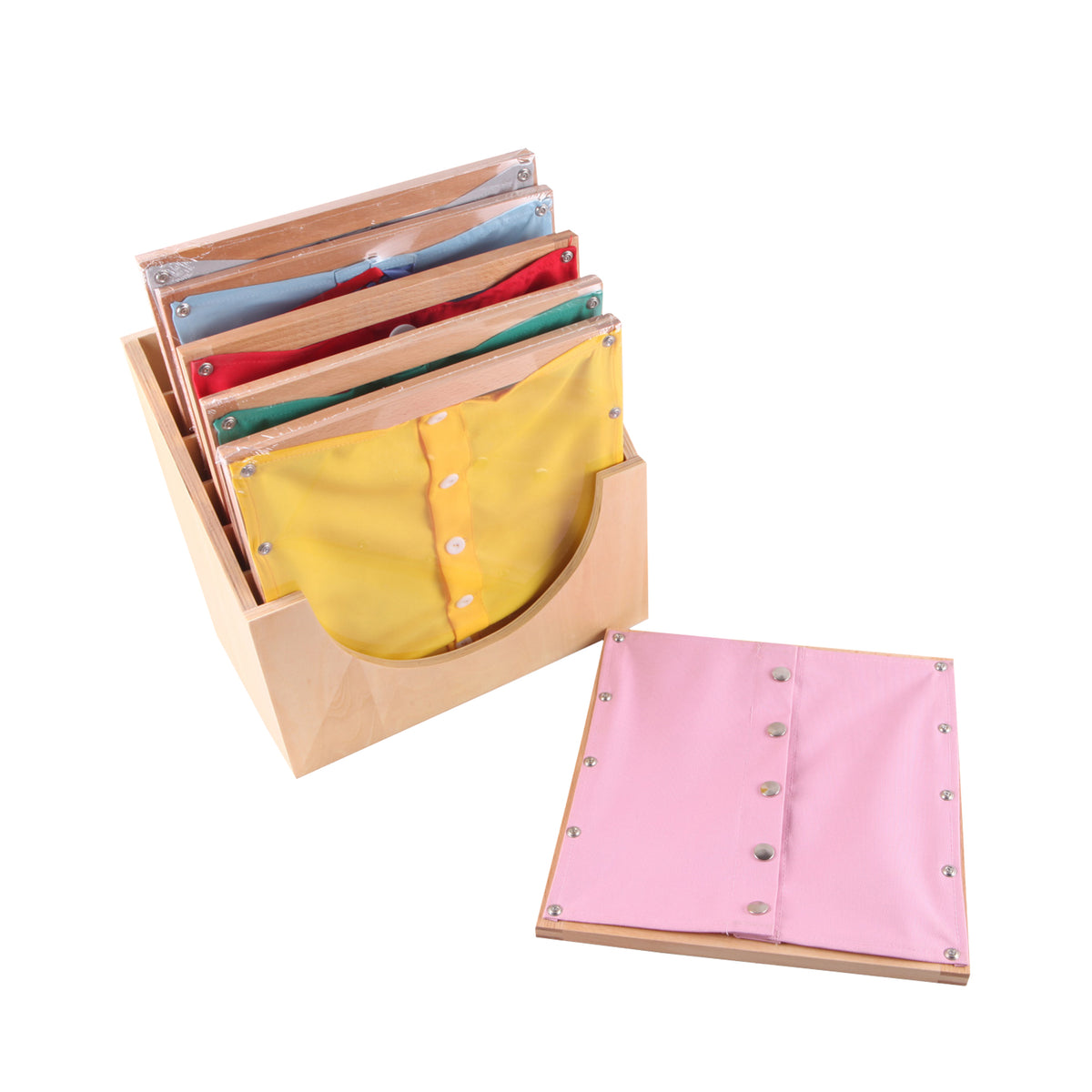 Adena Montessori Practical Life Materials 6 Dressing Frames & Stand ...